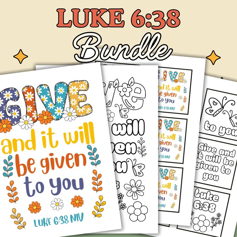Luke 6 Verse 38 Art - Etsy