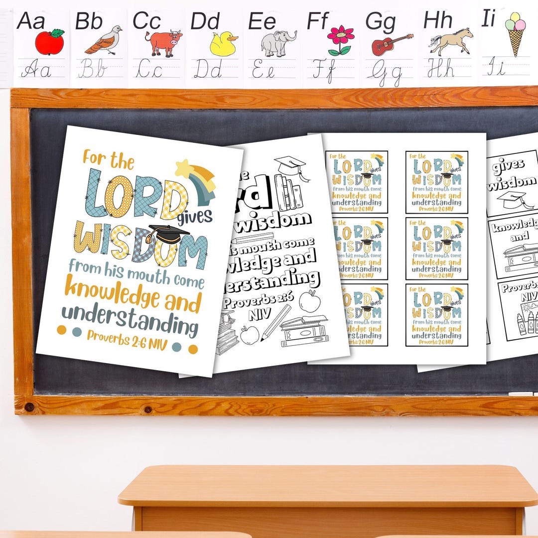 Coloring Page Scripture Cards for Kids Sunday School Lesson Printable ...