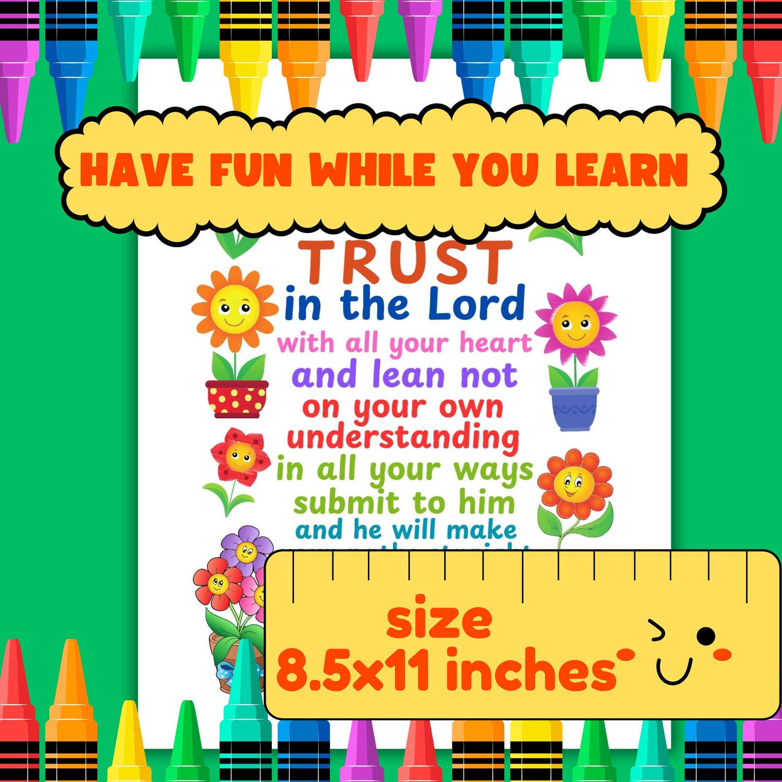 Coloring Page Scripture Cards for Kids Sunday School Lesson Printable ...