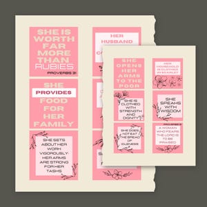 Proverbs 31 Scripture Cards for Women Encouraging Bible Verse Gifts ...