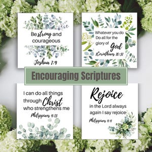Encouraging Scripture Cards for Women Christian Bible Verse Prints ...