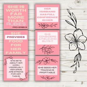 Proverbs 31 Scripture Cards for Women Encouraging Bible Verse Gifts ...