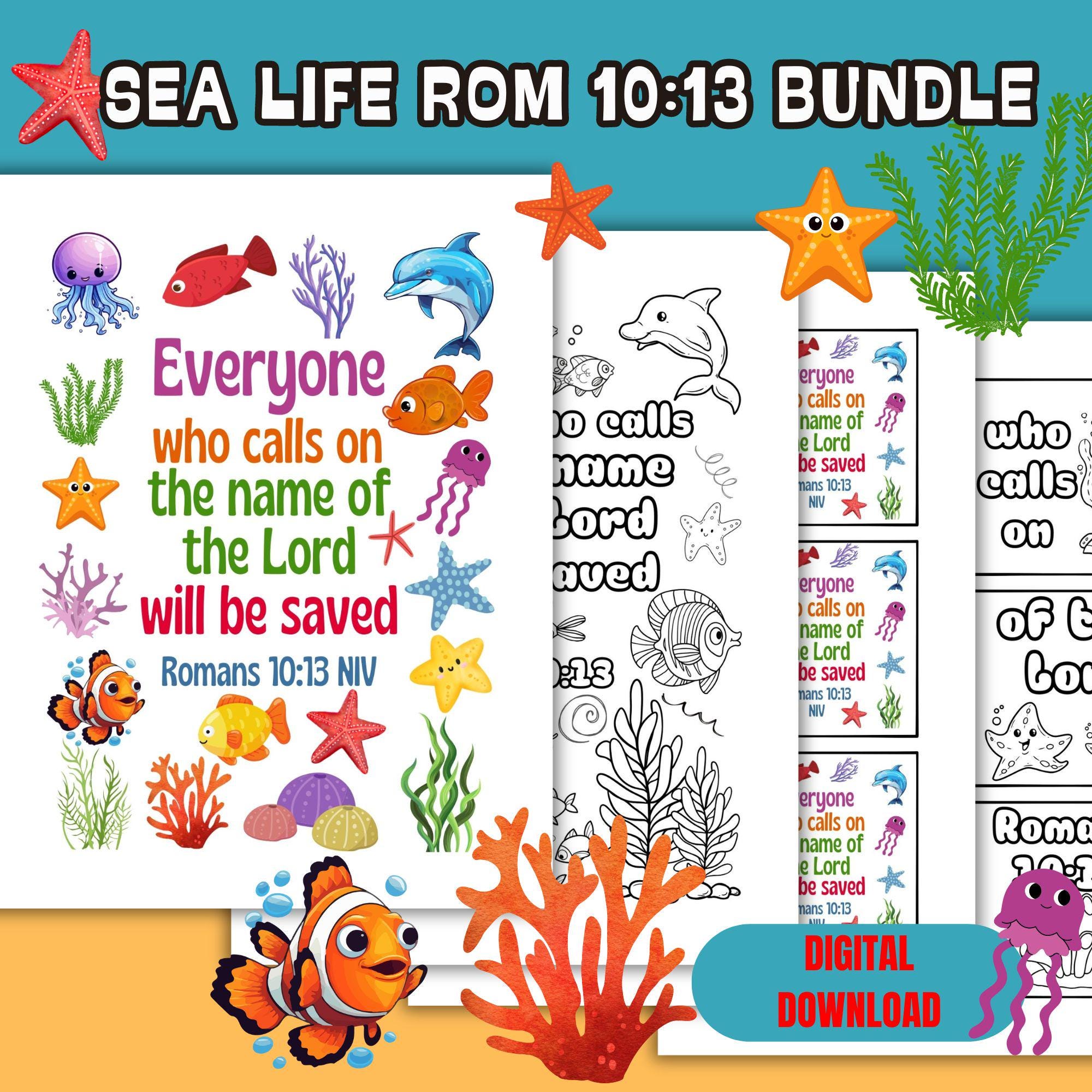 Coloring Page Scripture Cards for Kids Sunday School Lesson Printable ...