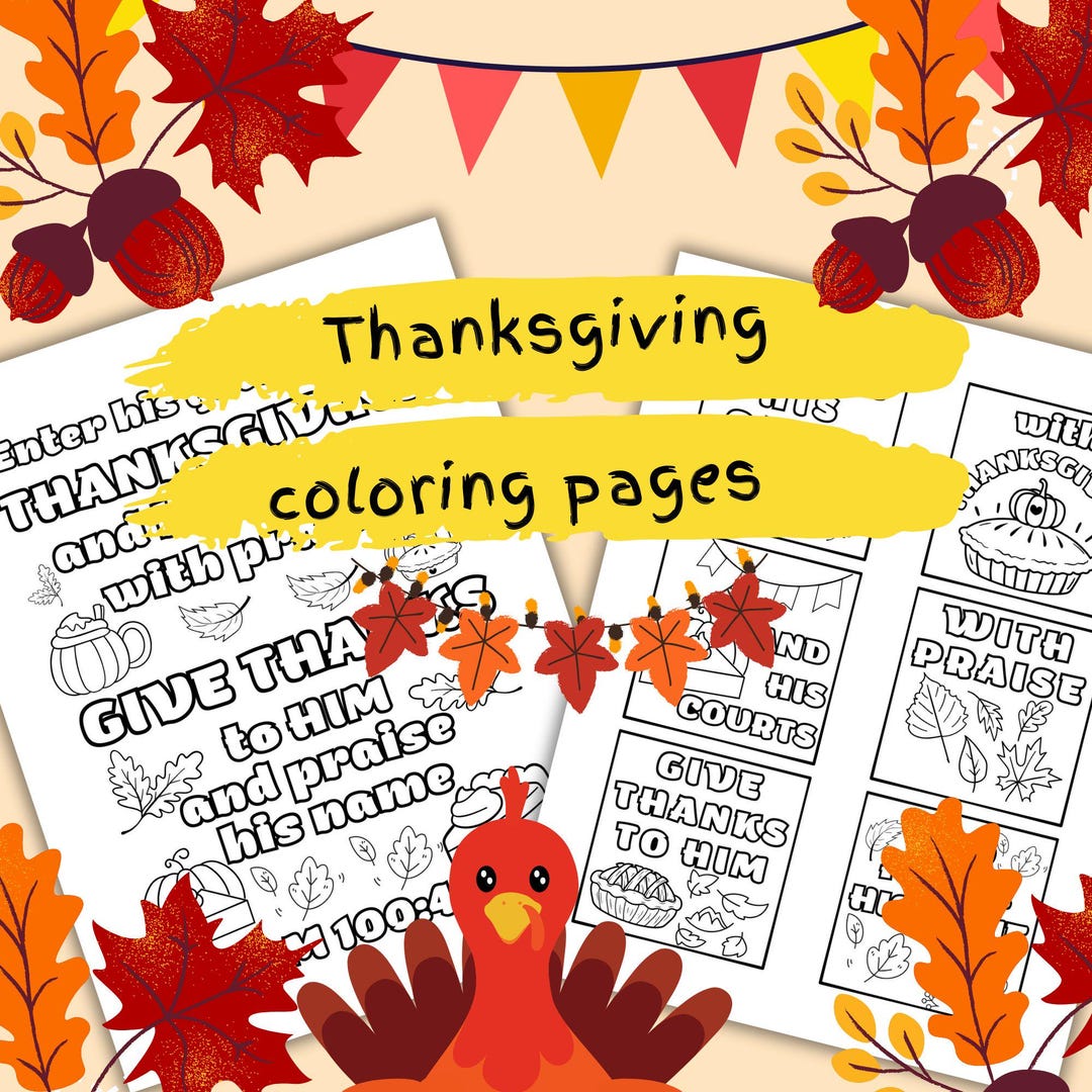 Thanksgiving Kids Psalm 100:4 Craft Give Thanks Sunday School Lesson ...