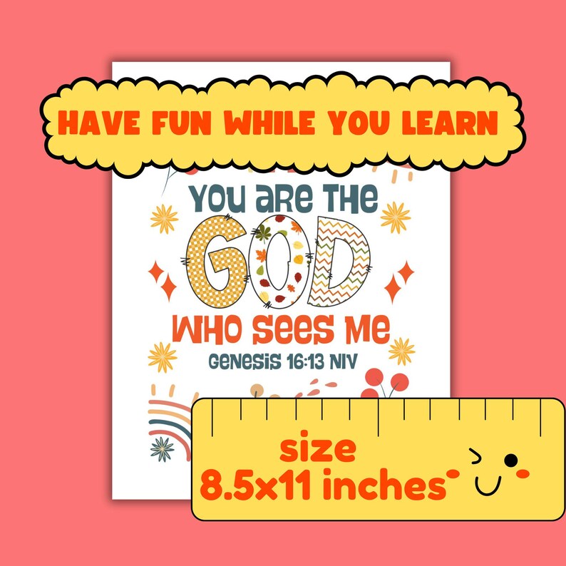 Coloring Page Scripture Cards for Kids Sunday School Lesson Printable ...