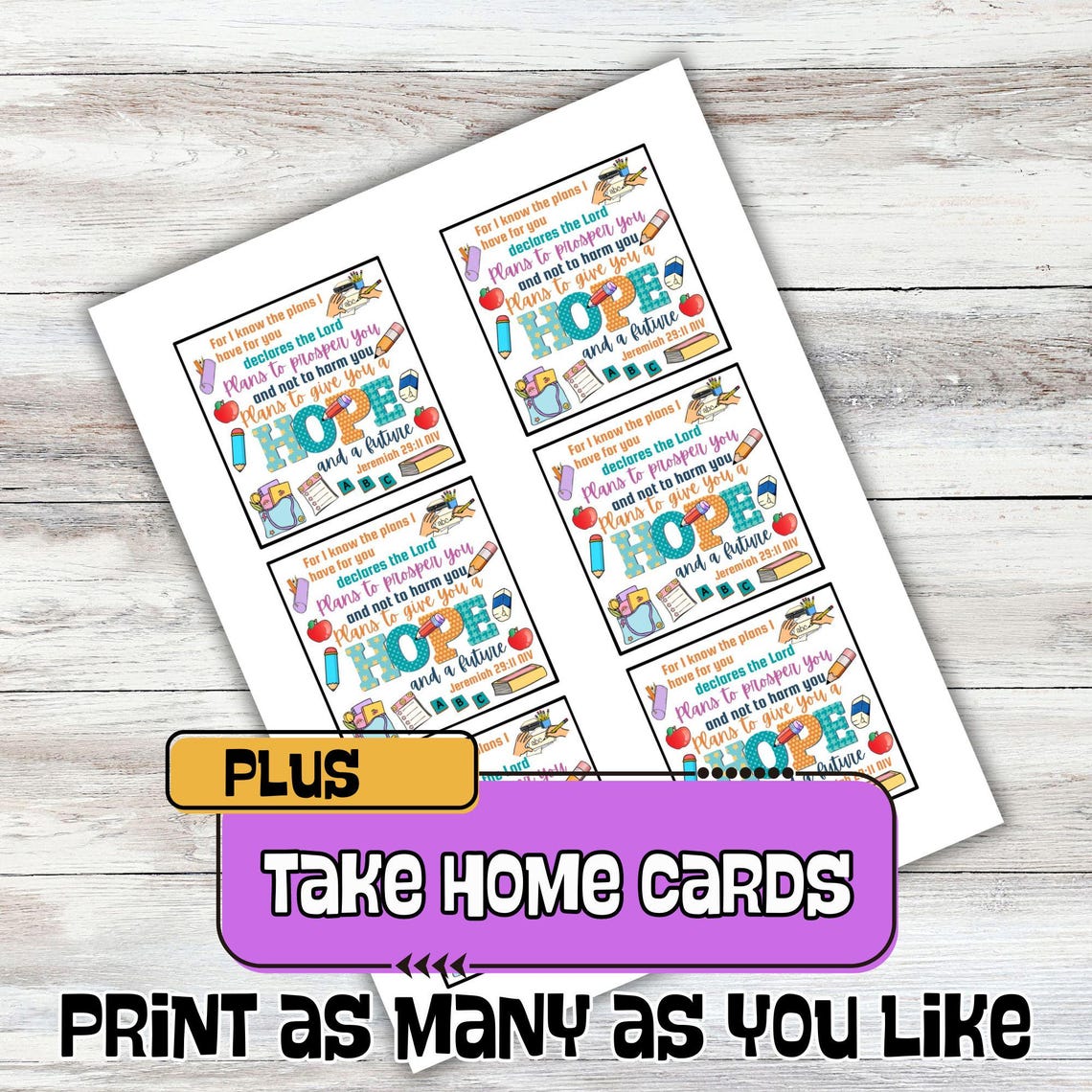 Jeremiah 29:11 Scripture Activity Bundle for Sunday School Lesson,kids ...