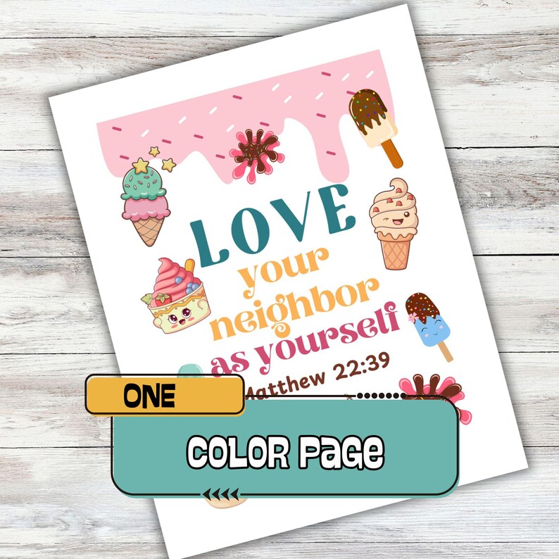 Love You Neighbor Matthew 22:39 Scripture Activity Bundle for Sunday ...