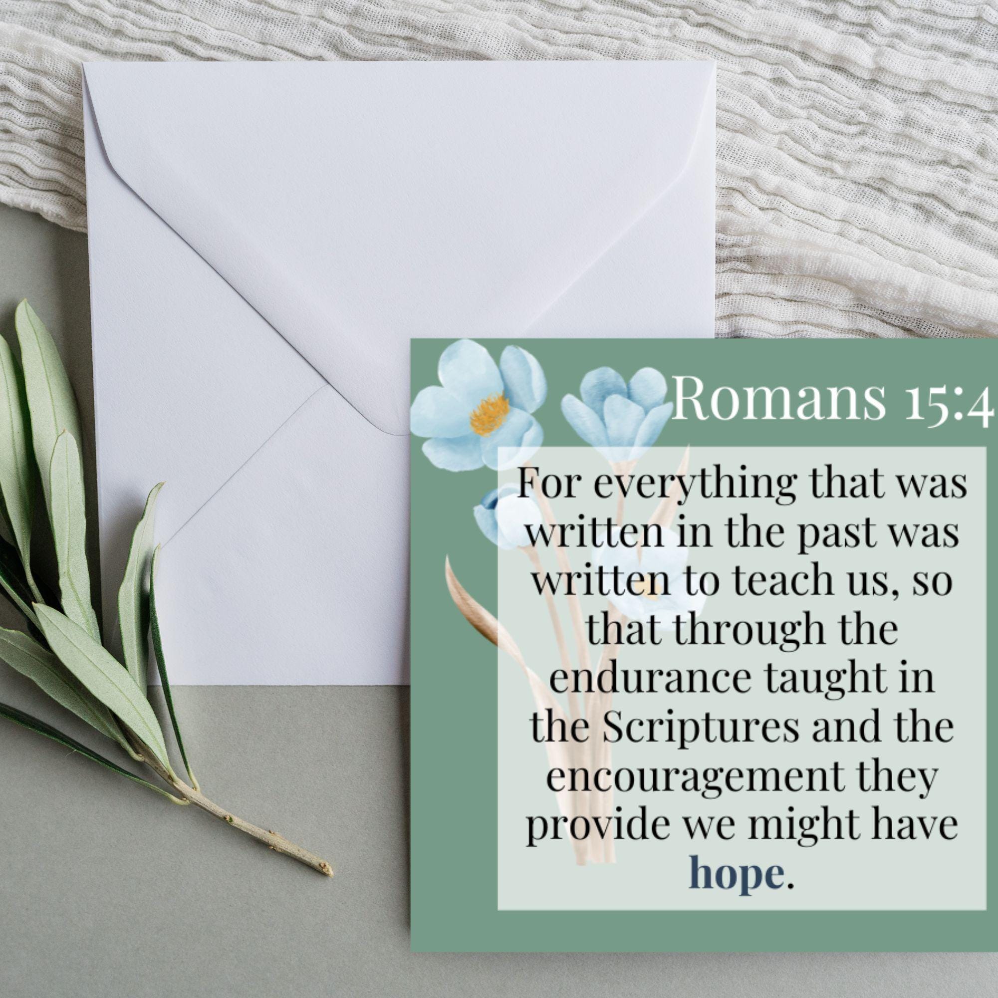 Hope Scripture Cards Encouraging Bible Verse Affirmations Digital ...