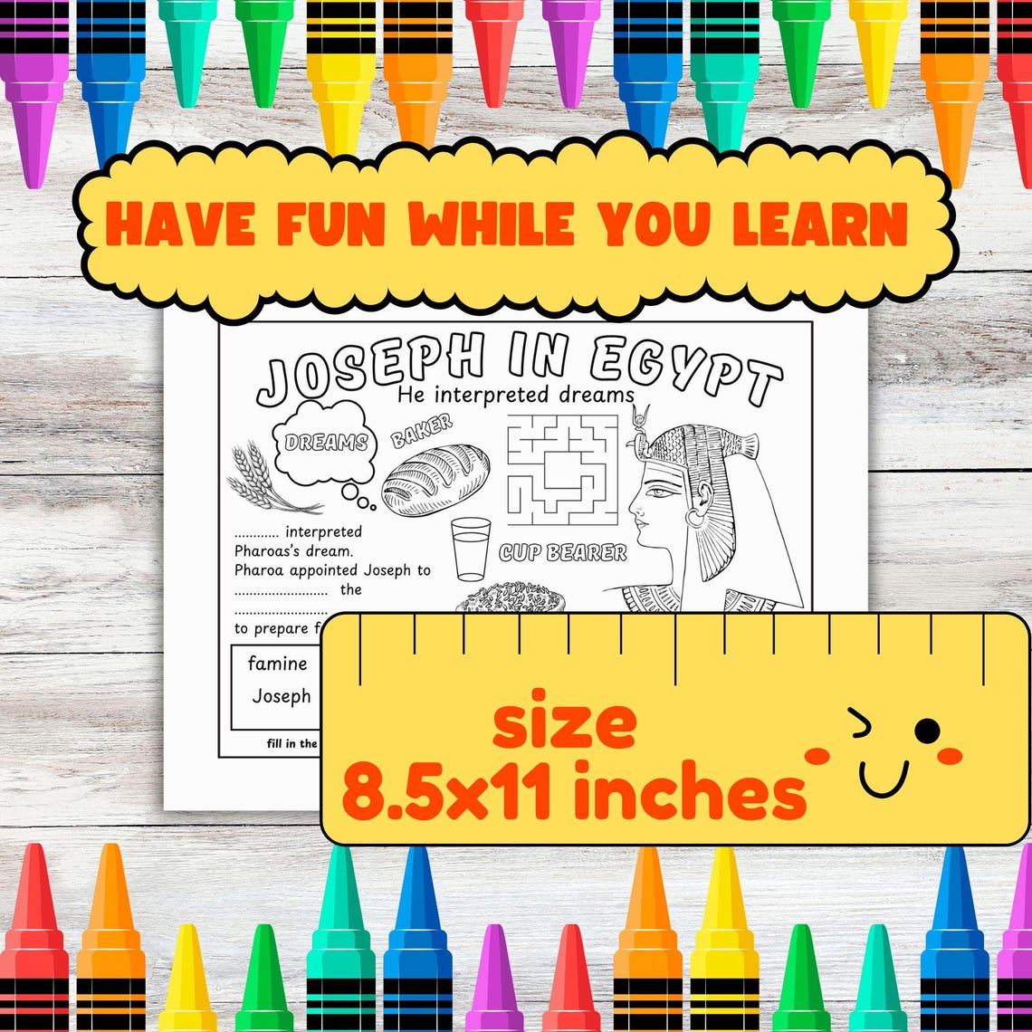 The Story of Joseph Bible Coloring Pages for Kids, Home School, Sunday ...