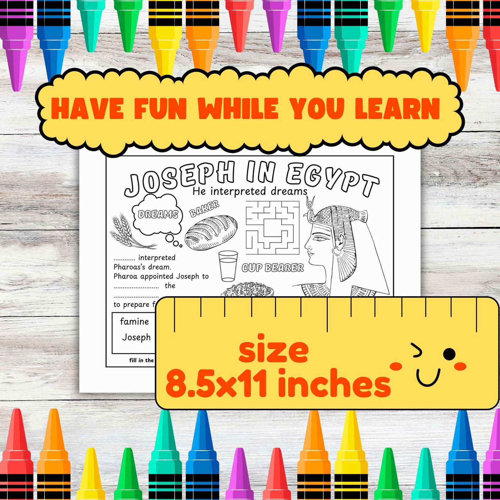 The Story of Joseph Bible Coloring Pages for Kids, Home School, Sunday ...