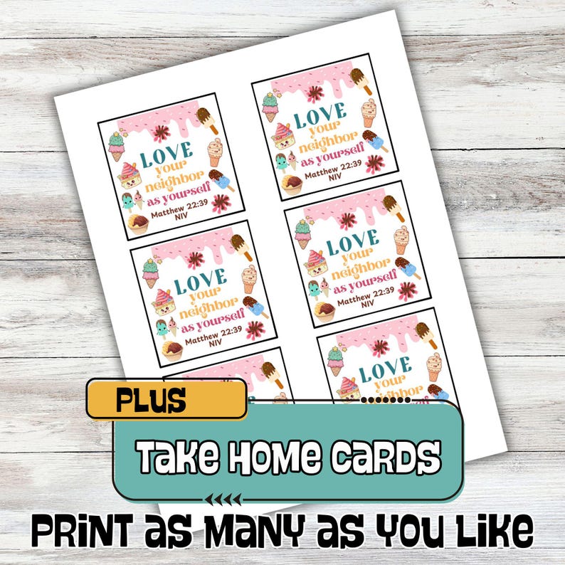 Love You Neighbor Matthew 22:39 Scripture Activity Bundle for Sunday ...