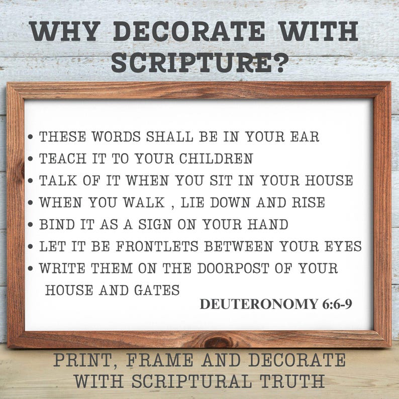 Colorful Bible Verse Wall Art Room Decor for Kids Room or Nursery Wall ...