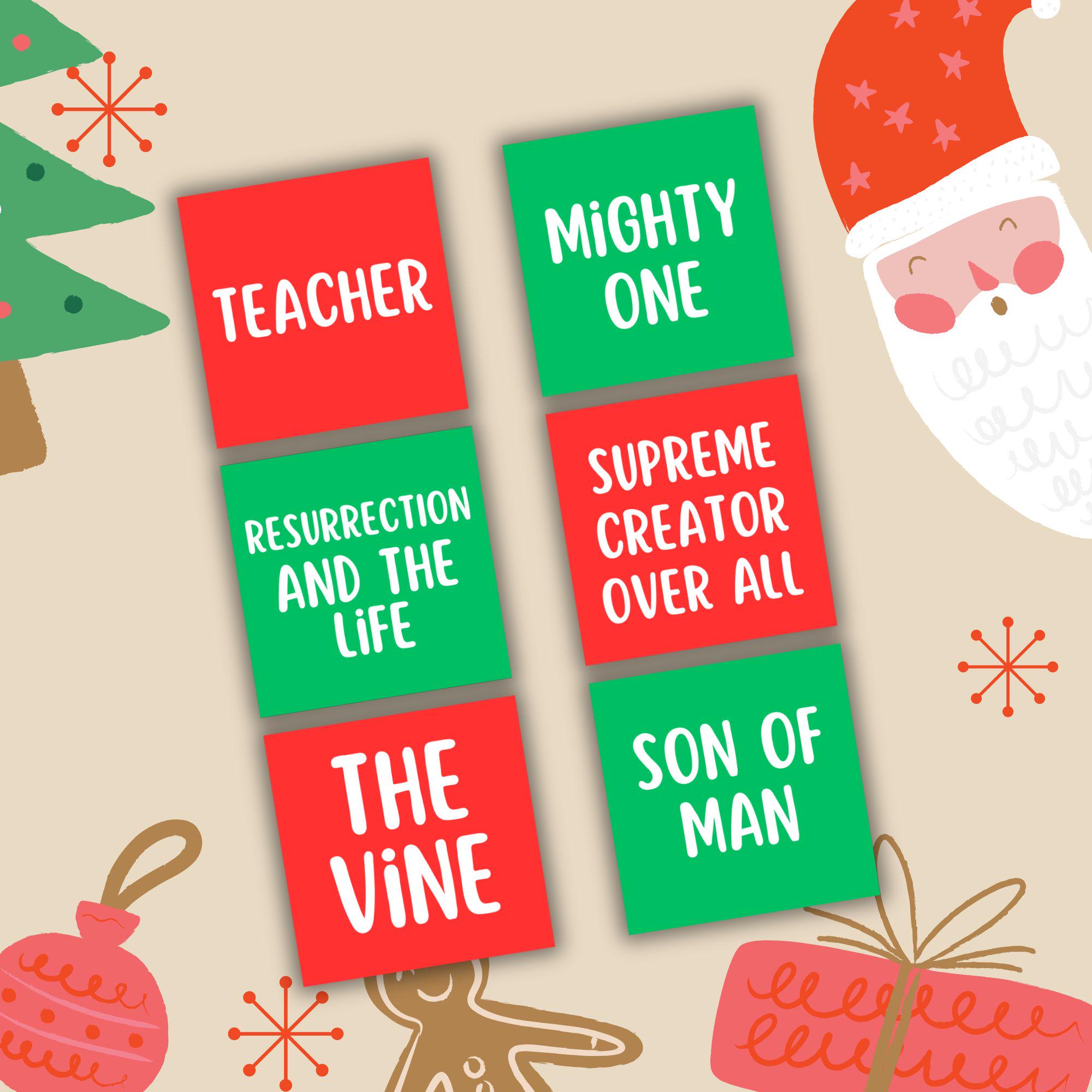 Gift Tags Christmas Printable Names of Jesus Christ Christmas Printable ...
