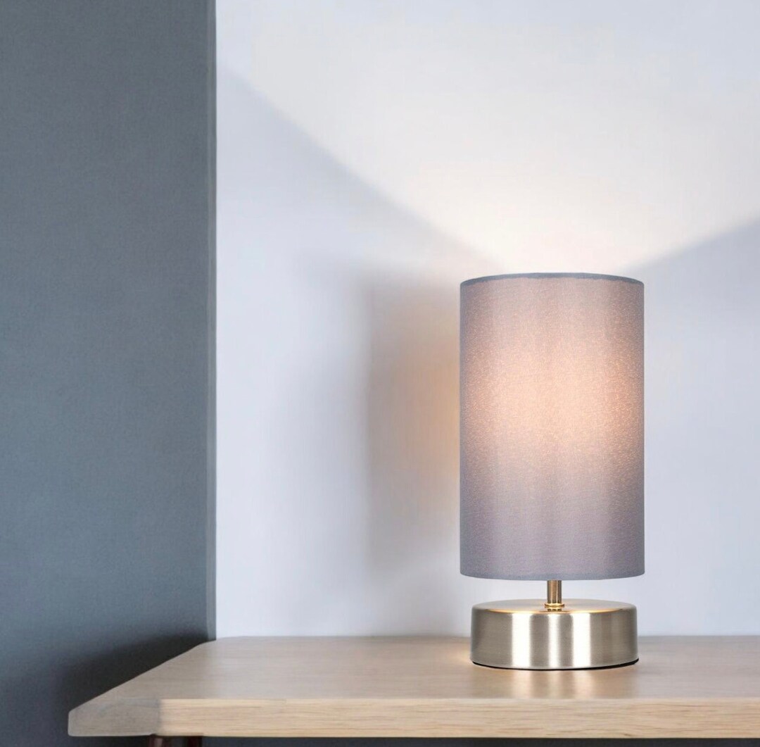 Dimmable Touch Table Lamp 24cm Desk Task Light Lampshade LED Bulb ...