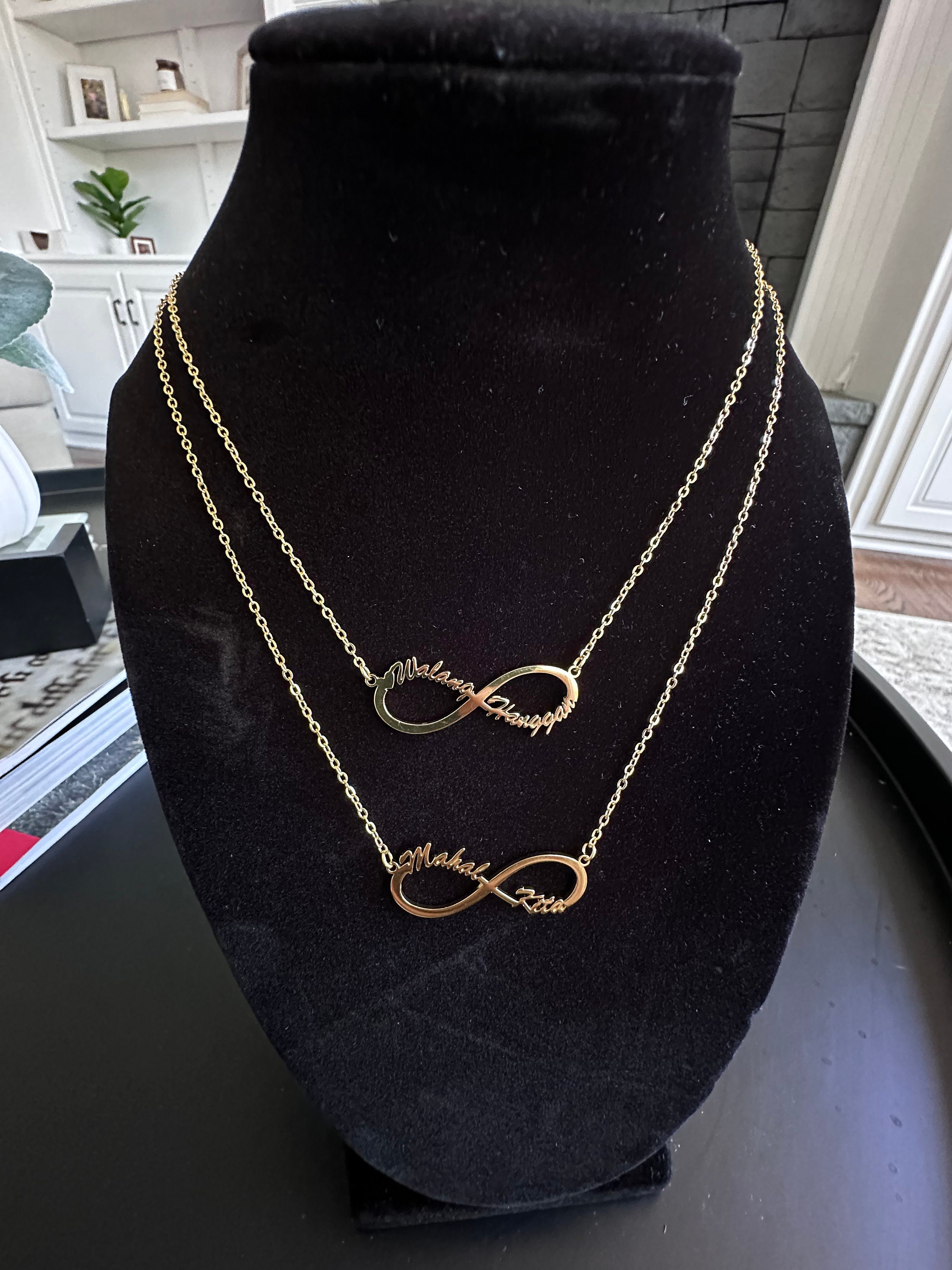 Filipino Infinity Necklace 18k Gold Plated - Etsy