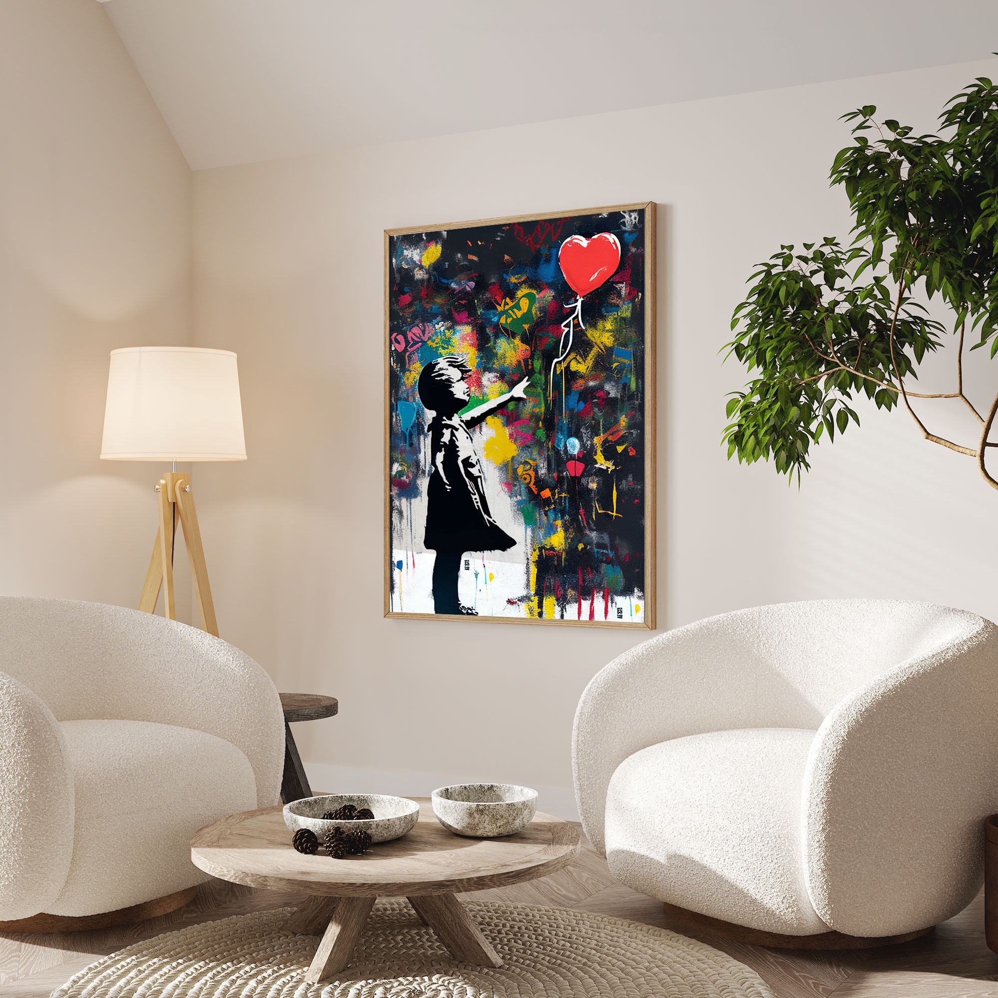 Banksy Poster Red Balloon Girl Poster Banksy Graffiti Pop - Etsy