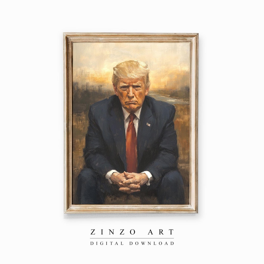 President Donald Trump is Watching You, Funny Printable, Living Room ...