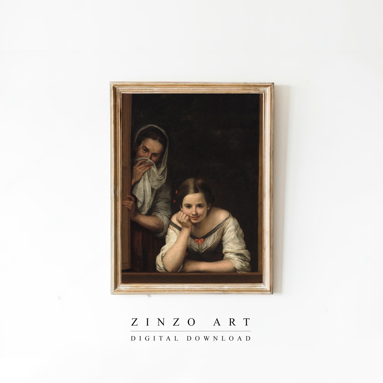 Vintage Restroom Art, Funny Portrait Print for Guest Bathroom, Funny ...