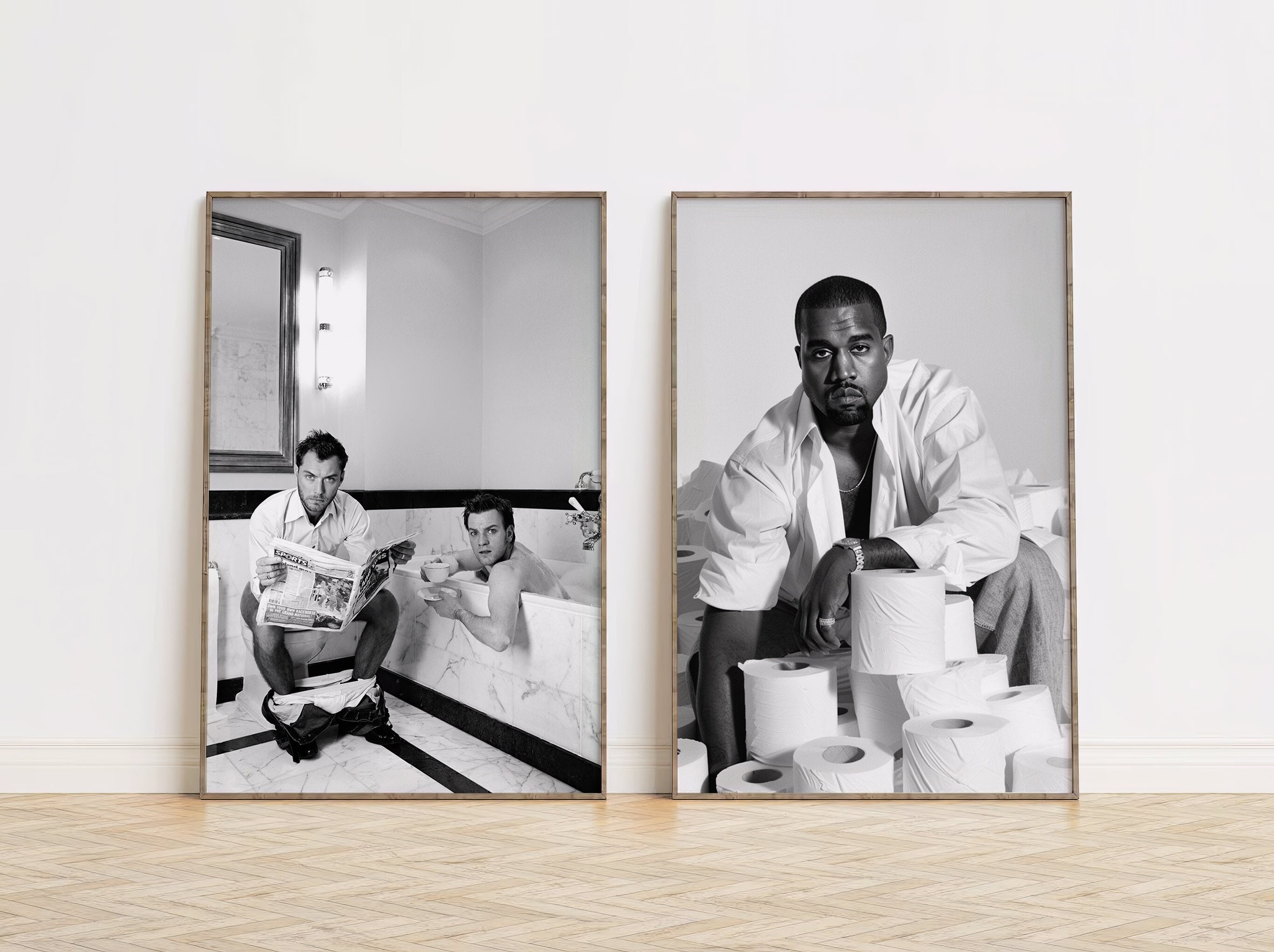 Funny Toilet Print, Funny Bathroom, Celebrities Toilet Humor Print ...