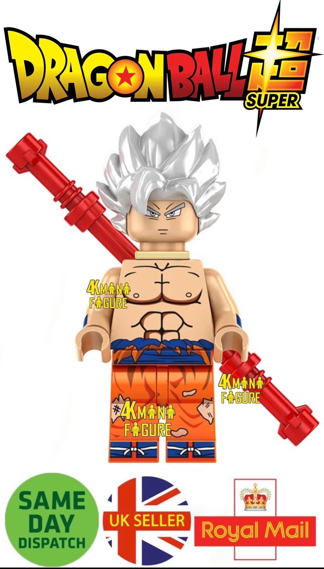 Goku Mastered Ultra Instinct UI Figure Custom Mini Figure - Etsy UK