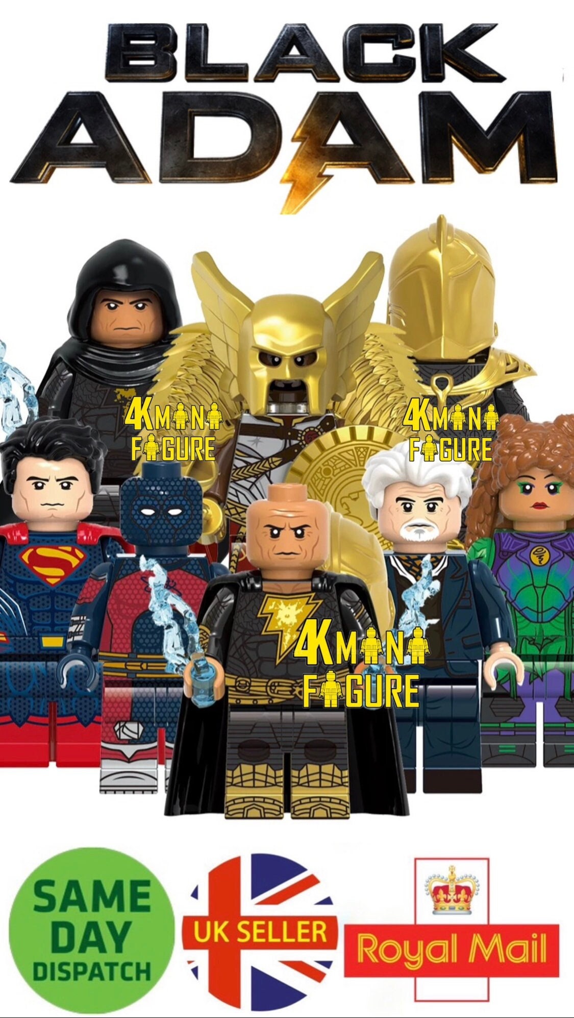 Lego Black Adam Decals