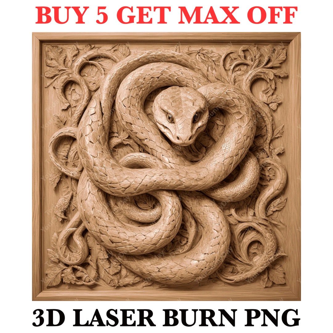 Laser Burn Engrave PNG File, 3D Illusion Image Photo, Cut Carve Digital ...