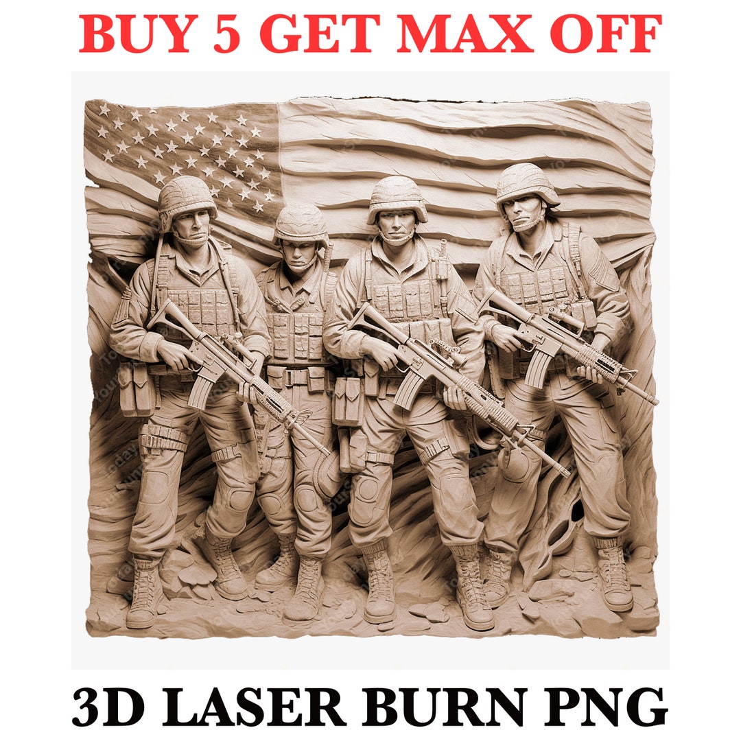 Laser Burn Engrave PNG File, 3D Illusion Image Photo, Cut Carve ...