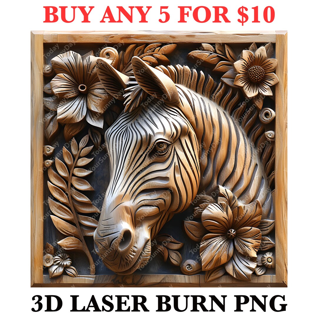 Laser Burn Engrave, PNG Digital File, 3D Illusion Image Photo Picture ...