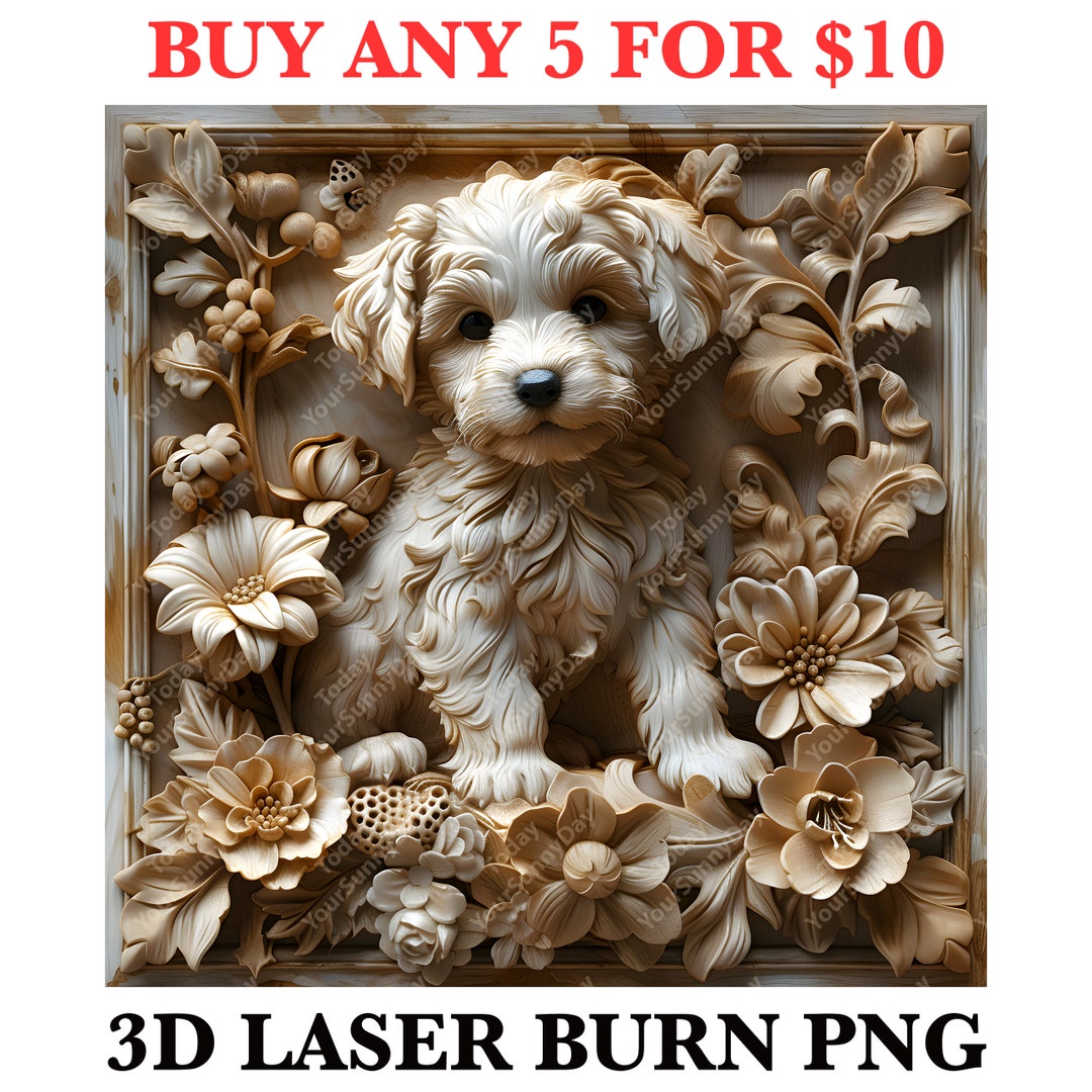 Laser Burn Engrave, PNG Digital File, 3D Illusion Image Photo Picture ...