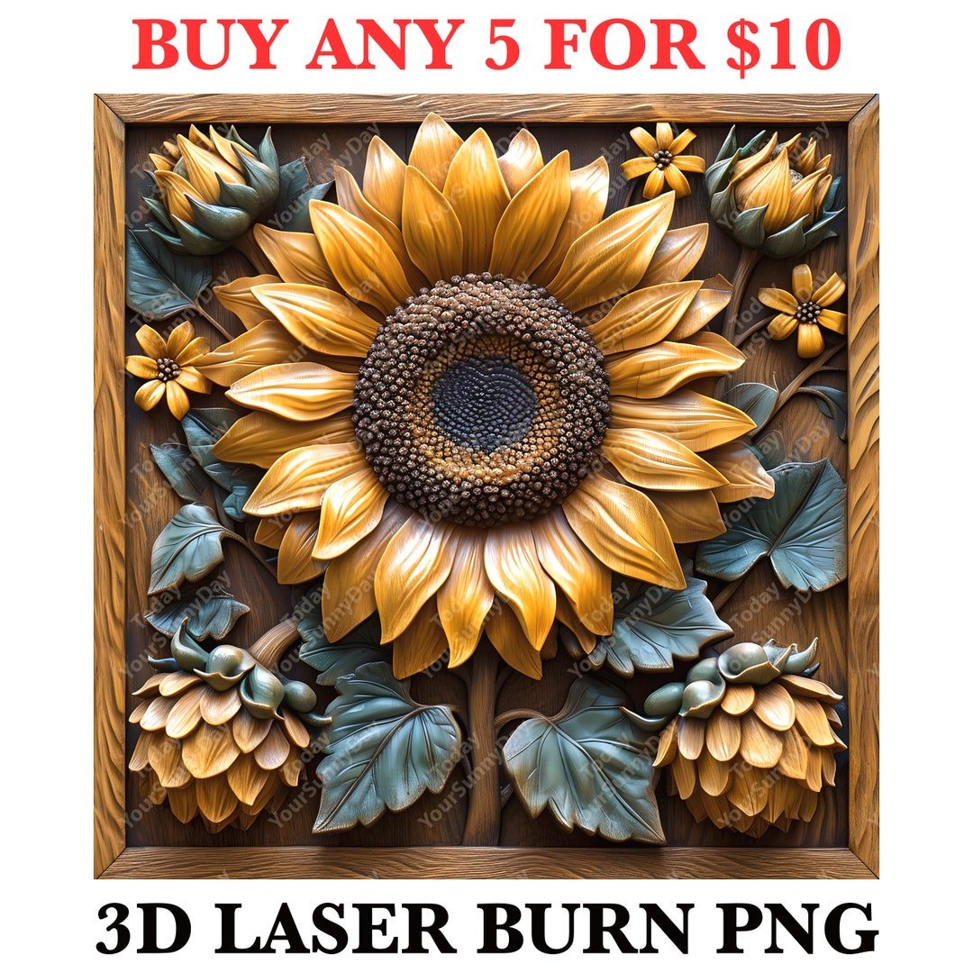 Laser Burn Engrave, PNG Digital File, 3D Illusion Image Photo Picture ...