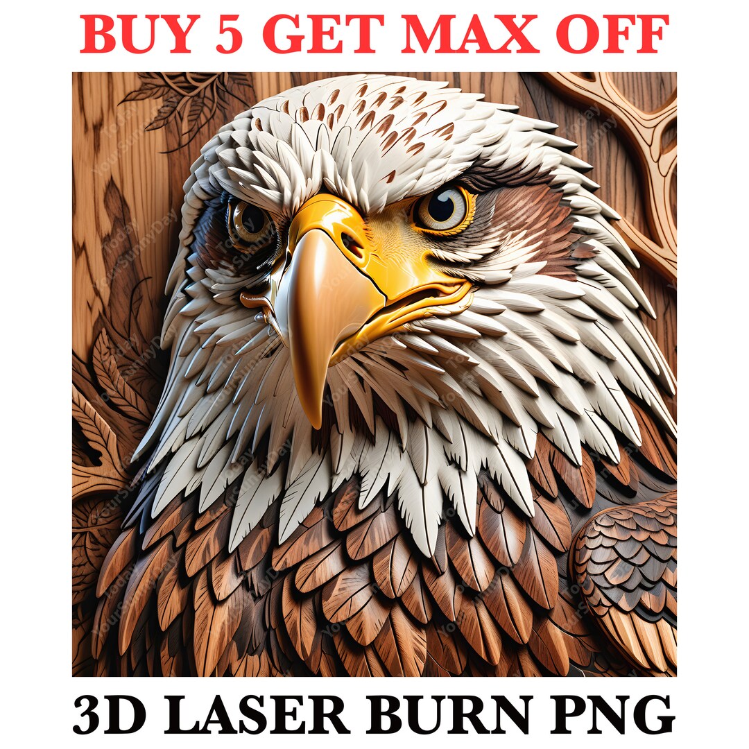 Laser Burn Engrave PNG File, 3D Illusion Image Photo, Cut Carve ...