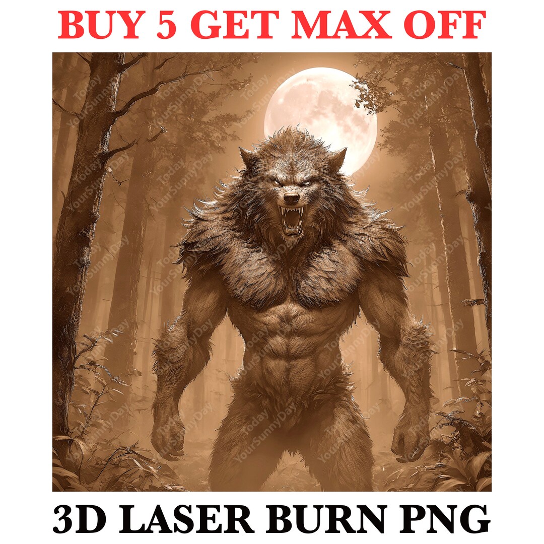 Laser Burn Engrave PNG File, 3D Illusion Image Photo, Cut Carve ...