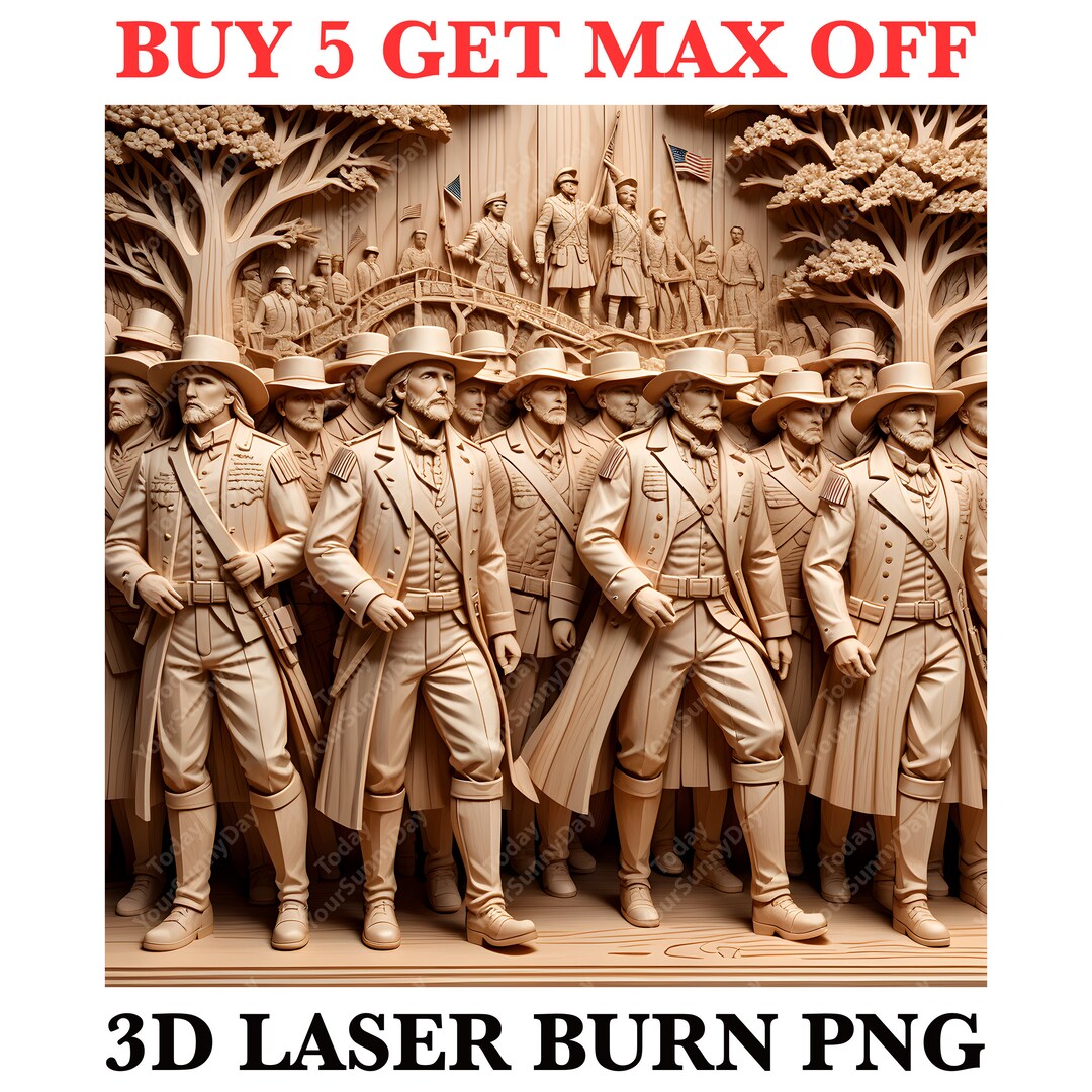 Laser Burn Engrave PNG File, 3D Illusion Image Photo, Cut Carve ...