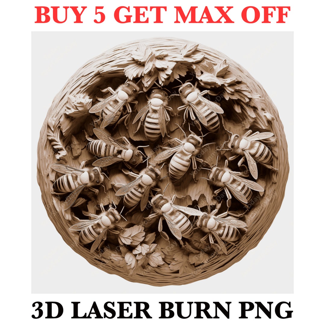 Laser Burn Engrave PNG File, 3D Illusion Image Photo, Cut Carve, Lightburn, Xtool, Glowforge ...