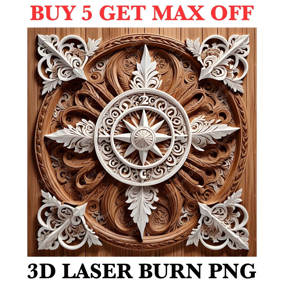 Laser Burn Engrave PNG File, 3D Illusion Image Photo, Cut Carve Digital ...
