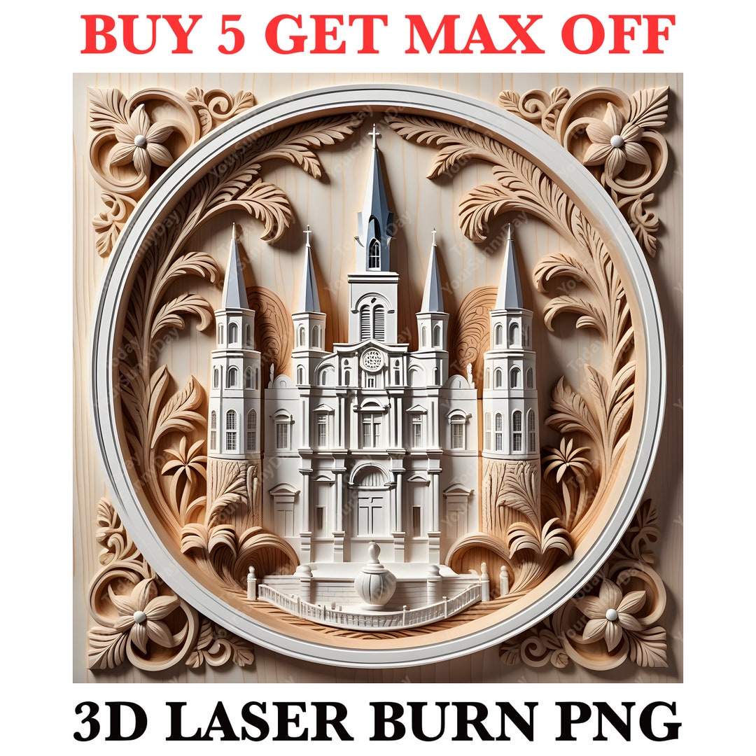 Laser Burn PNG Digital File 3D Illusion Design for Engrave - Etsy UK