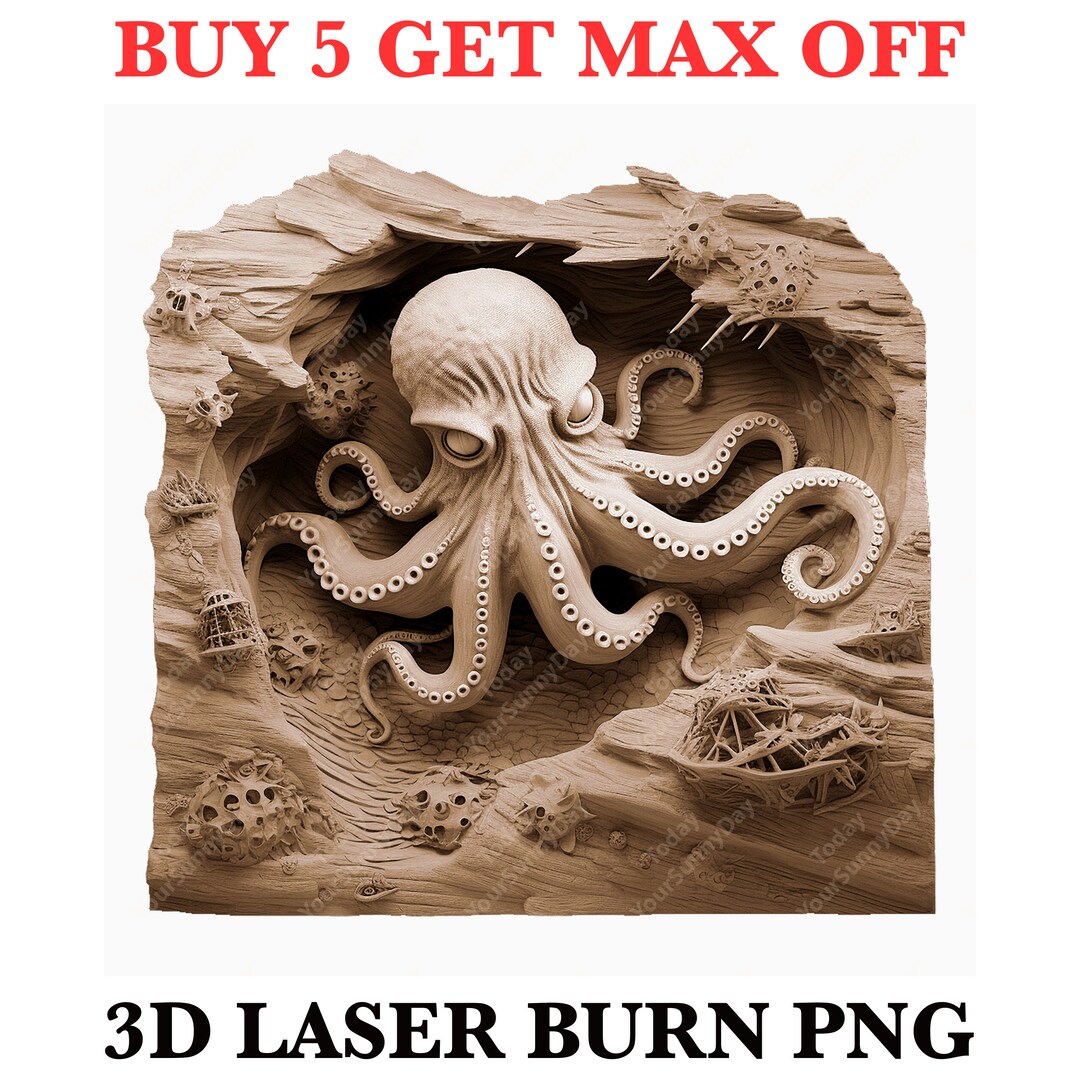 Laser Burn Engrave PNG File, 3D Illusion Image Photo, Cut Carve ...