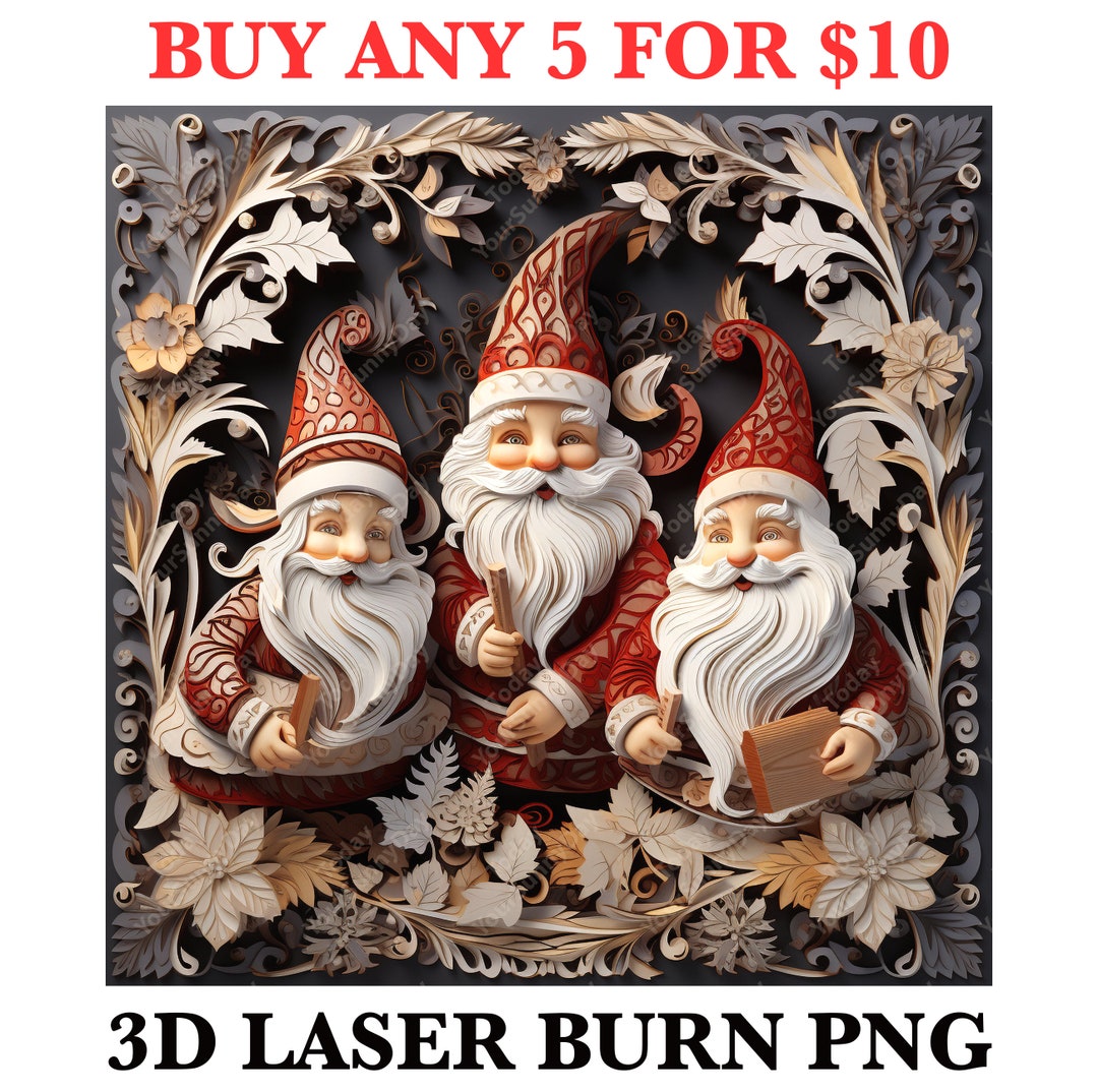 Laser Engrave Burn PNG Files 3D Illusion Image Design in Cut - Etsy