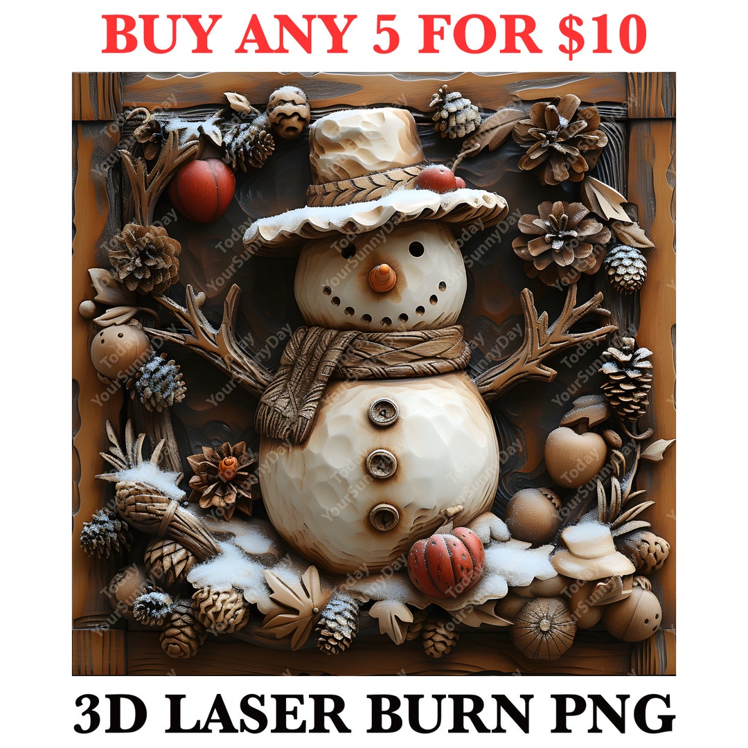 Laser Burn Engrave, PNG Digital File, 3D Illusion Image Photo Picture ...