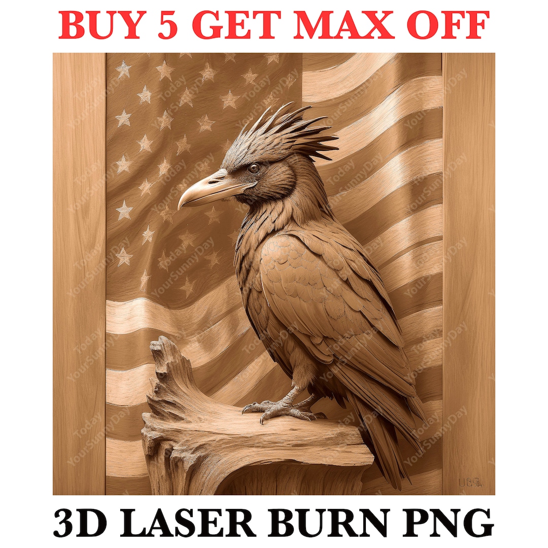 Laser Burn Engrave PNG File, 3D Illusion Image Photo, Cut Carve Digital ...