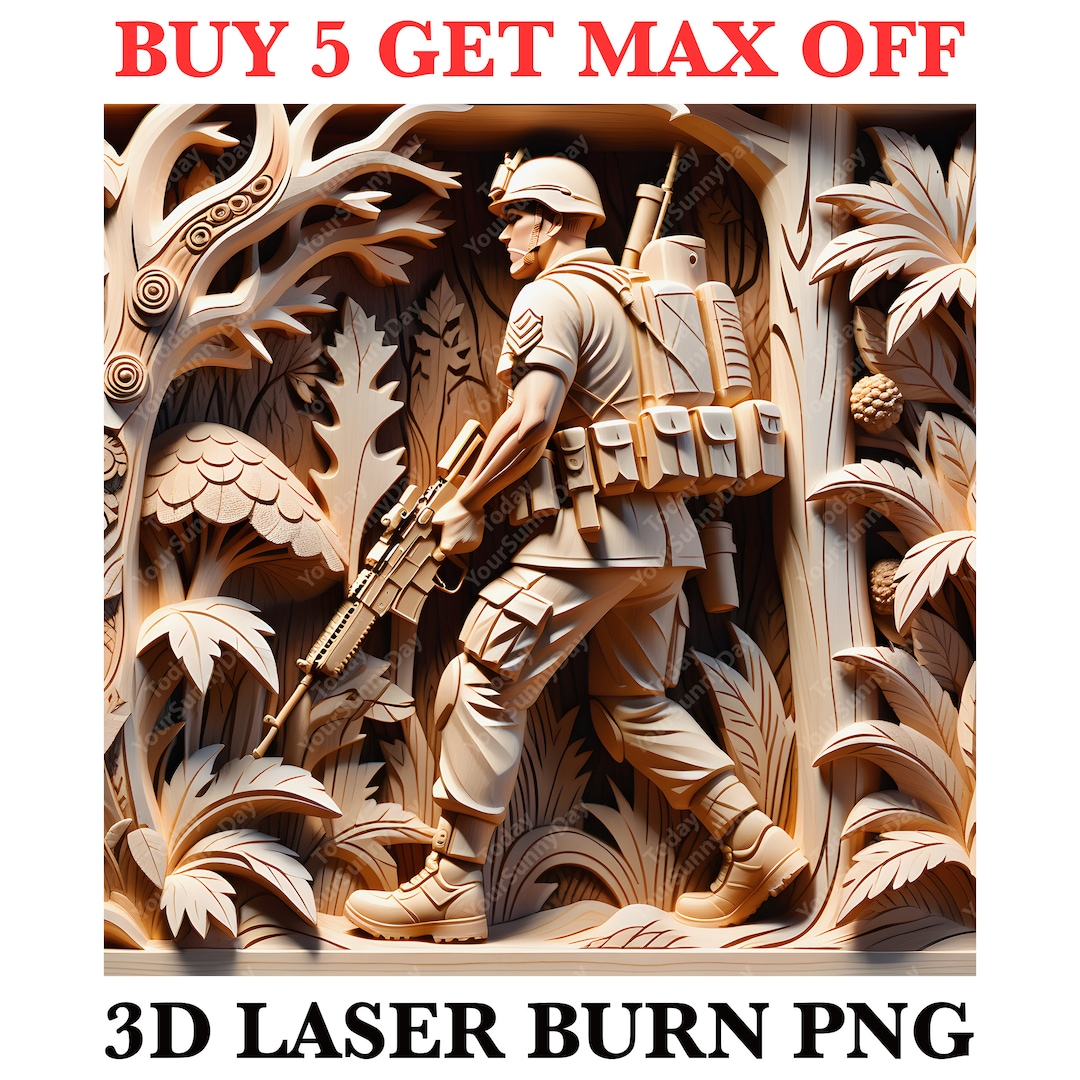 Laser Burn PNG Digital File 3D Illusion Design for Engrave - Etsy