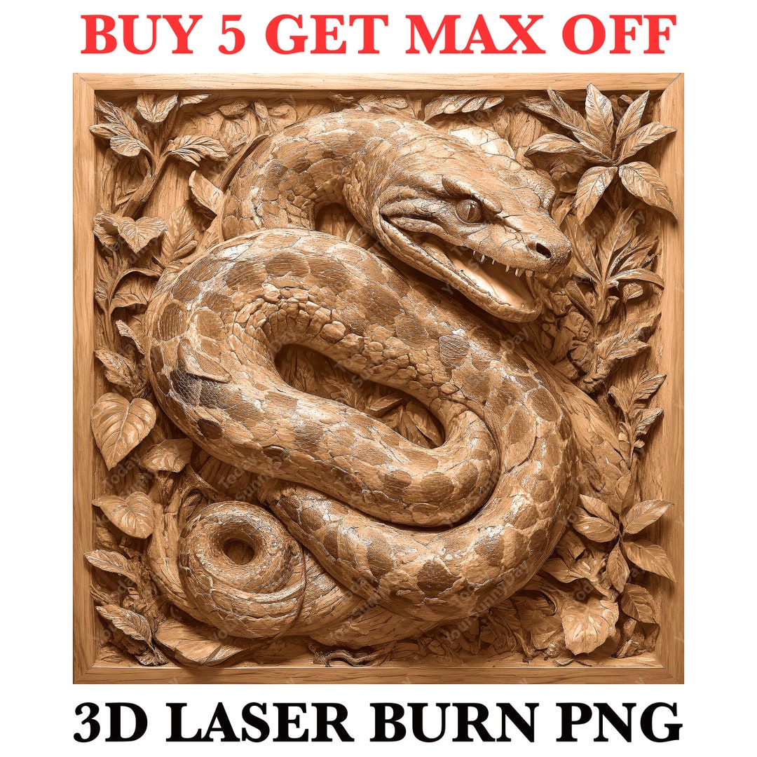 Laser Burn Engrave PNG File, 3D Illusion Image Photo, Cut Carve Digital ...