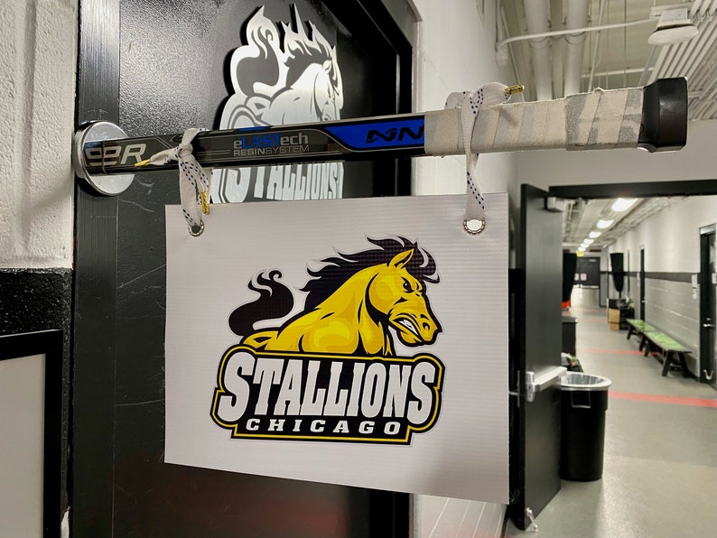 Magnetic Hockey Stick Banner for Locker Rooms - Etsy