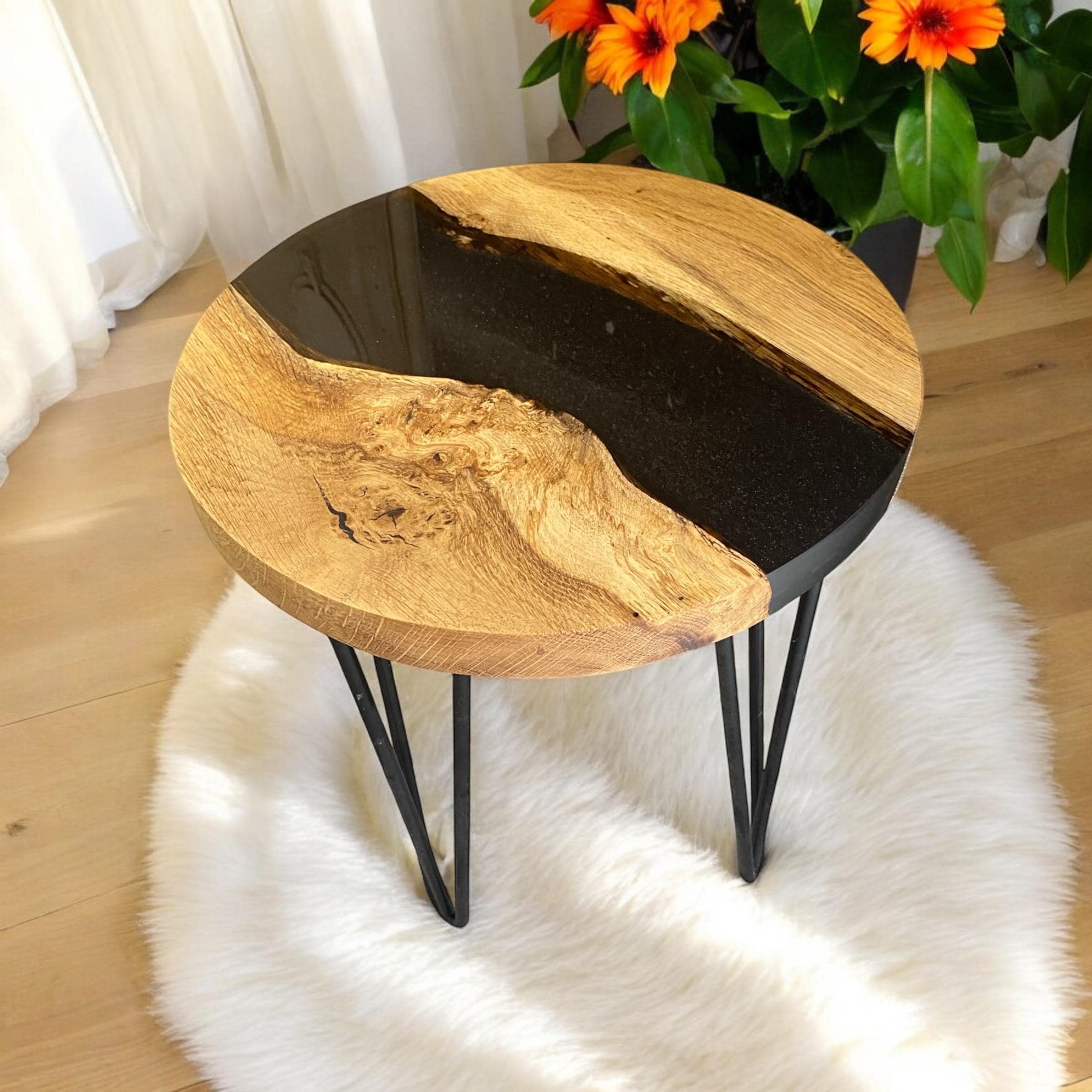 Glitter End Table Etsy