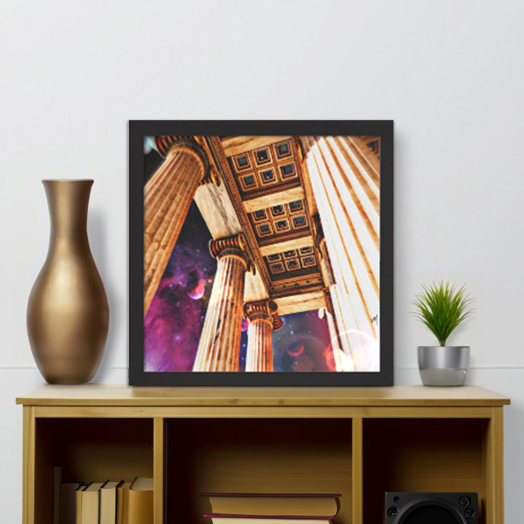 Columns, Digital Collage Art, Framed Art, Wall Decor [high Quality ...