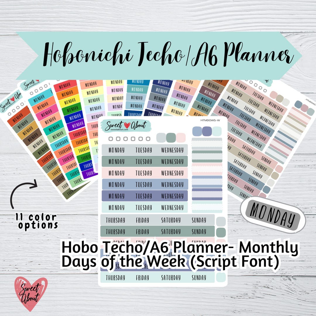Hulk Hogan Costume Hobonichi Cousin Day Of Week Header Stickers ...