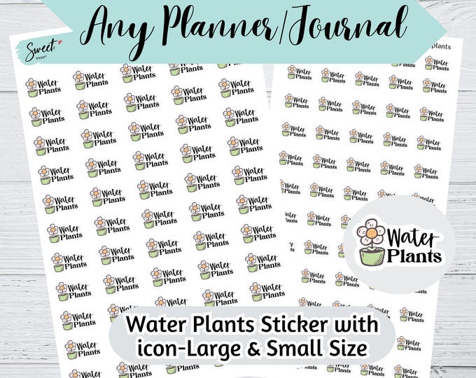 30 Cute Water Plants/flowers/garden Planner Stickers - Etsy