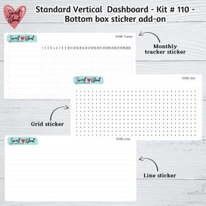Standard Vertical Dashboard Sticker Kit #110 - Pinch of Sprinkles - 2 ...