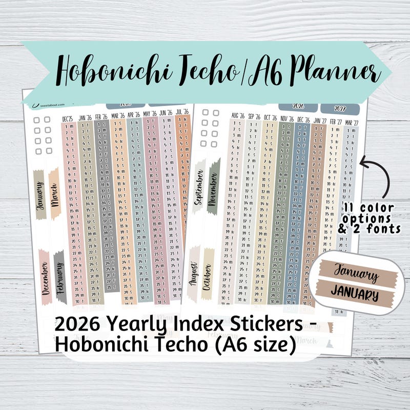 A6 Stencil Hobonichi - Etsy
