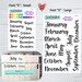 Months of the Year Planner Stickers - 5 Unique Fonts - Large & Small ...